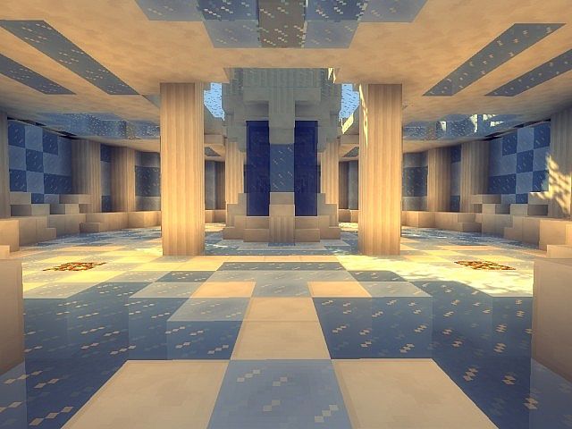 Server Spawn Ice/Quartz Minecraft Map