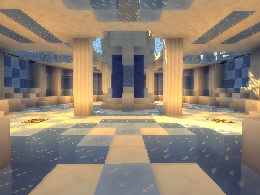 Server Spawn Ice/Quartz Minecraft Map