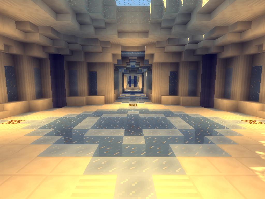 Server Spawn Ice/Quartz Minecraft Map