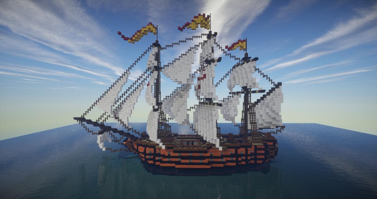 Spanish Frigate: Perla de España Minecraft Map