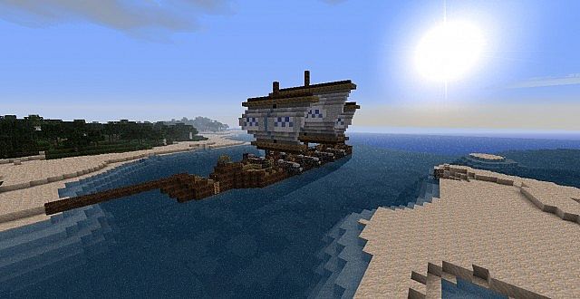HMS Adventure Galley ( with schematic ) Minecraft Map