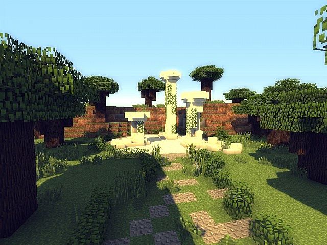 Server Spawn Ice/Quartz Minecraft Map