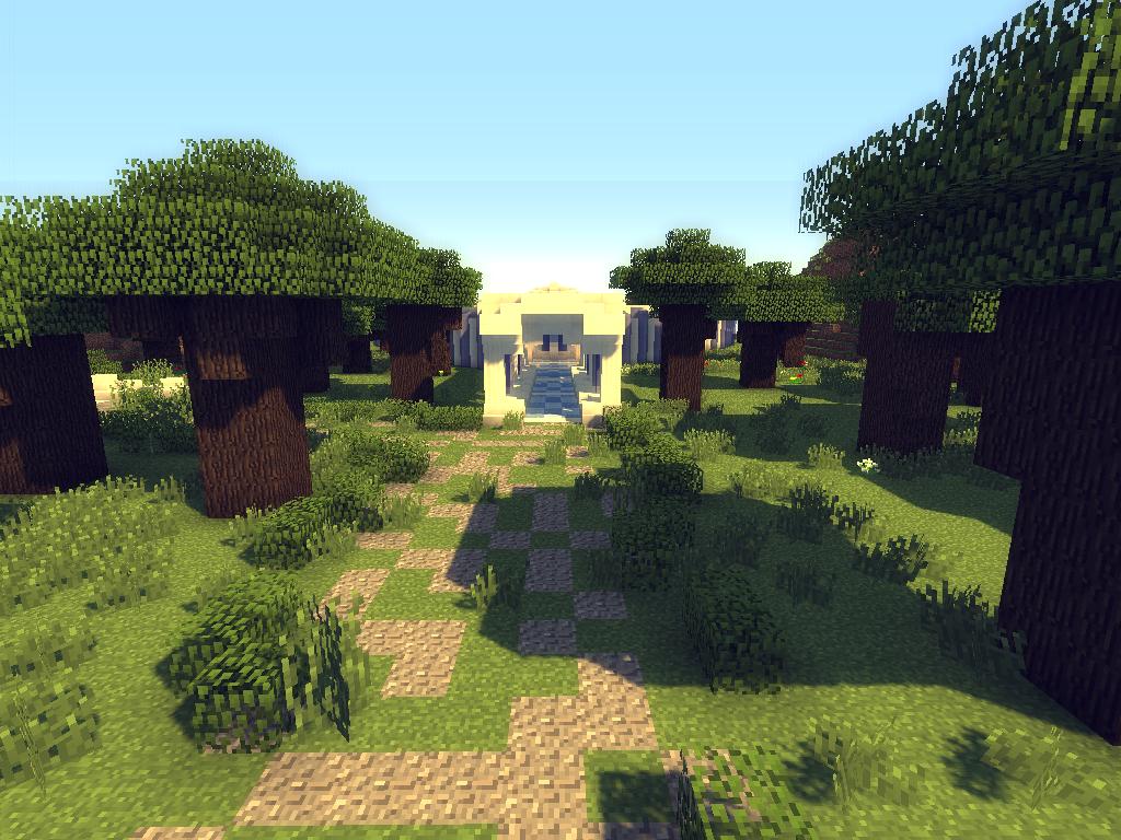 Server Spawn Ice/Quartz Minecraft Map