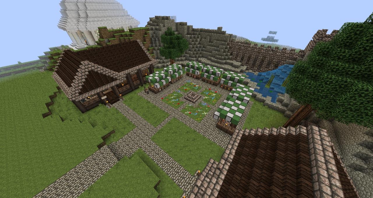 Medieval Valley Town (WIP) Minecraft Map