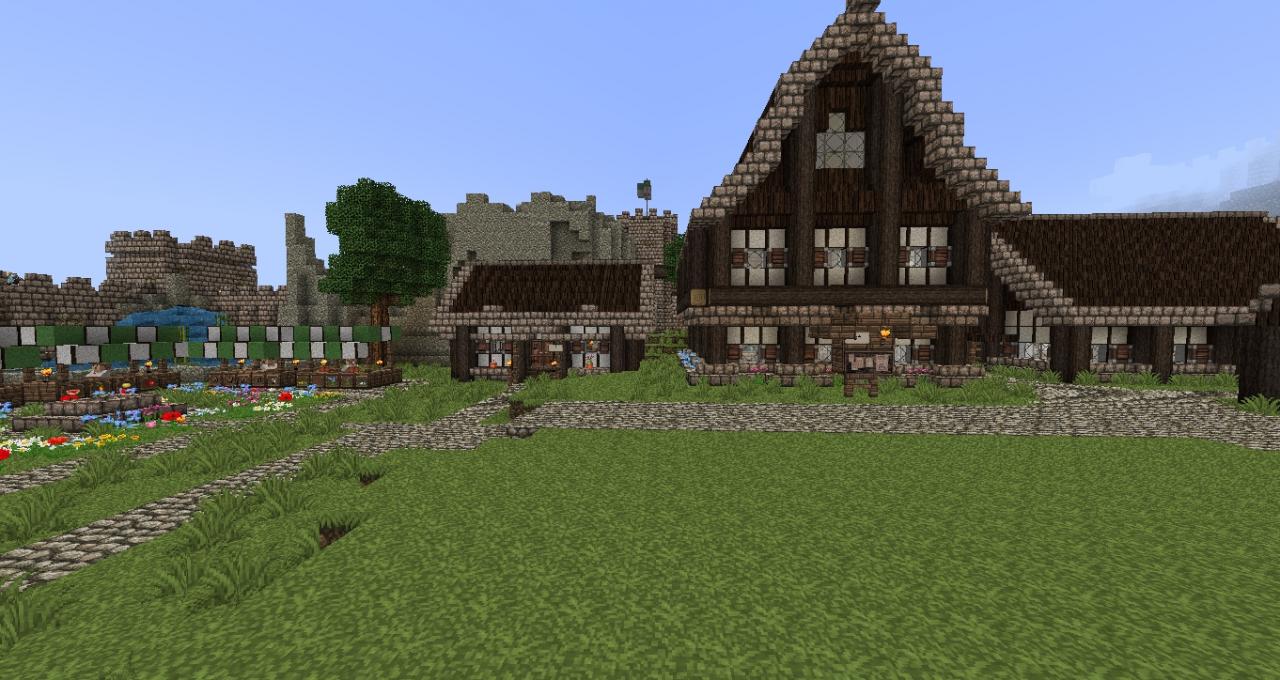Medieval Valley Town (WIP) Minecraft Map