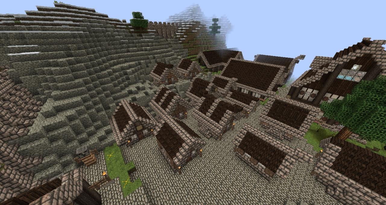 Medieval Valley Town (WIP) Minecraft Map