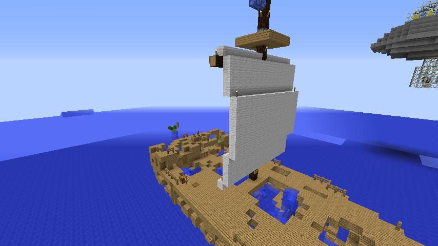 Stranded Boat Survival Minecraft Map