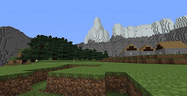 Beautiful Valley + Village Minecraft Map