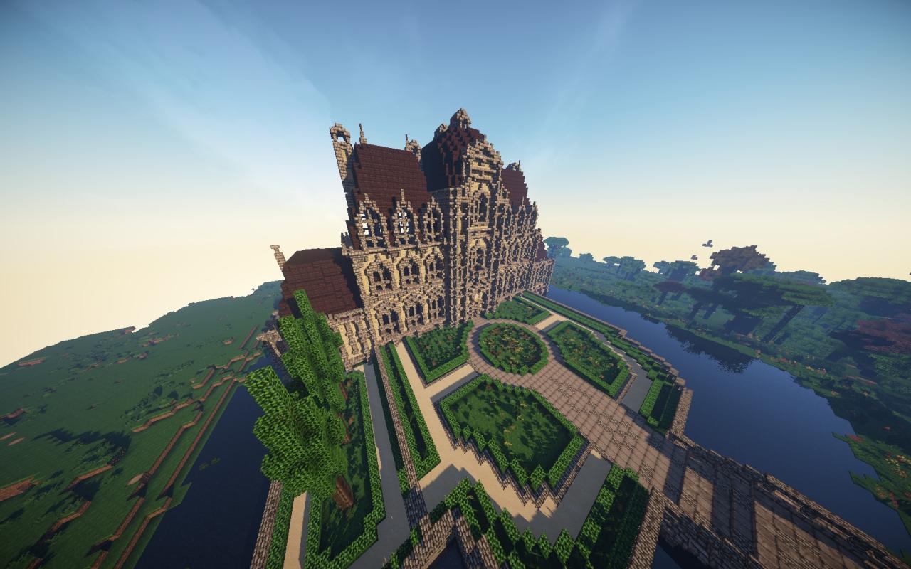 French Baroque chateau Minecraft Map