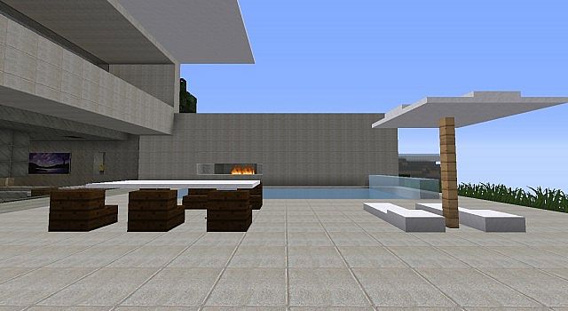 "Scale:1" - A modern mountainside home. Minecraft Map