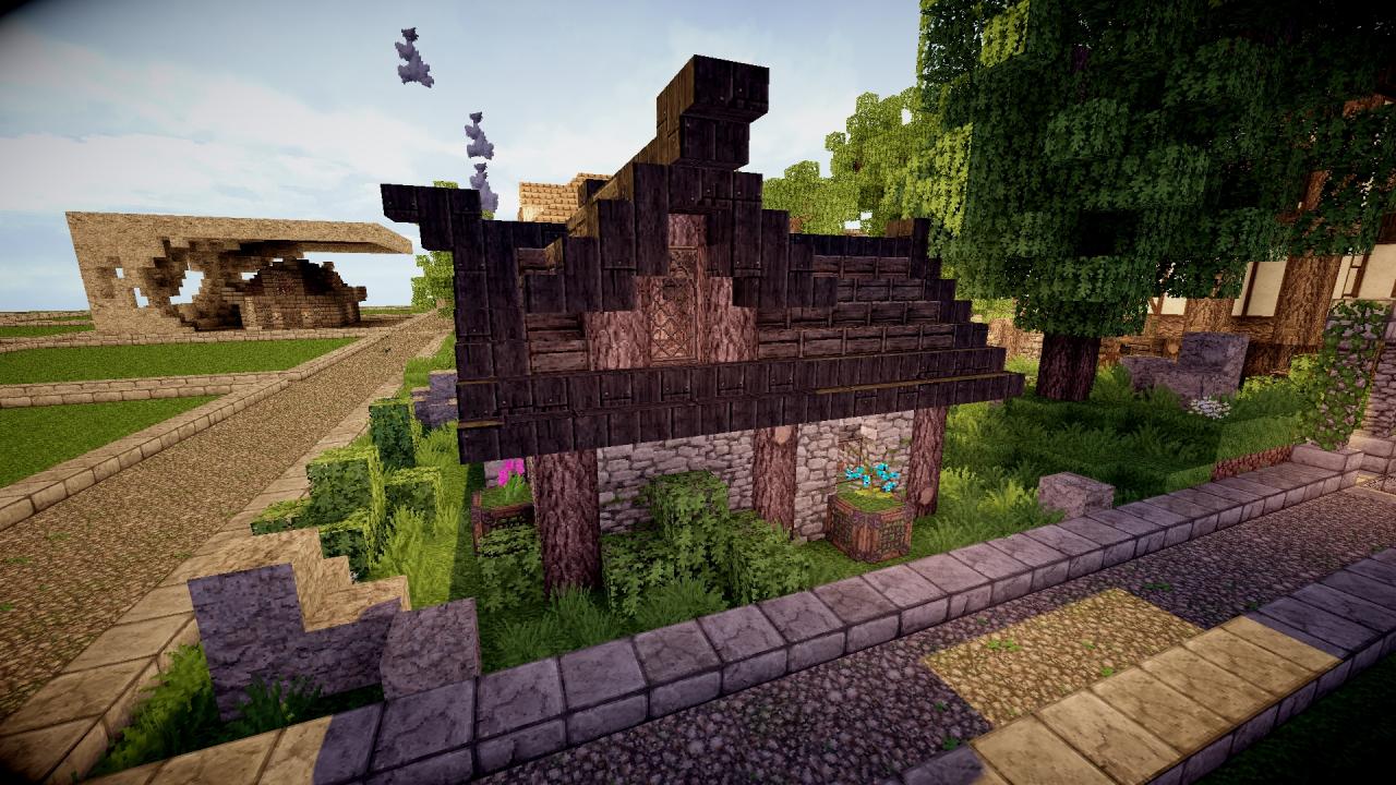 Simple cottage plot schematic Minecraft Map