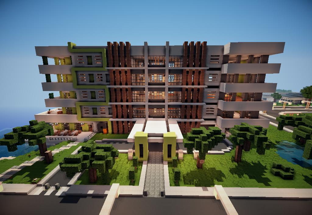 Modern Hotel "Lime Hotel" Minecraft Map