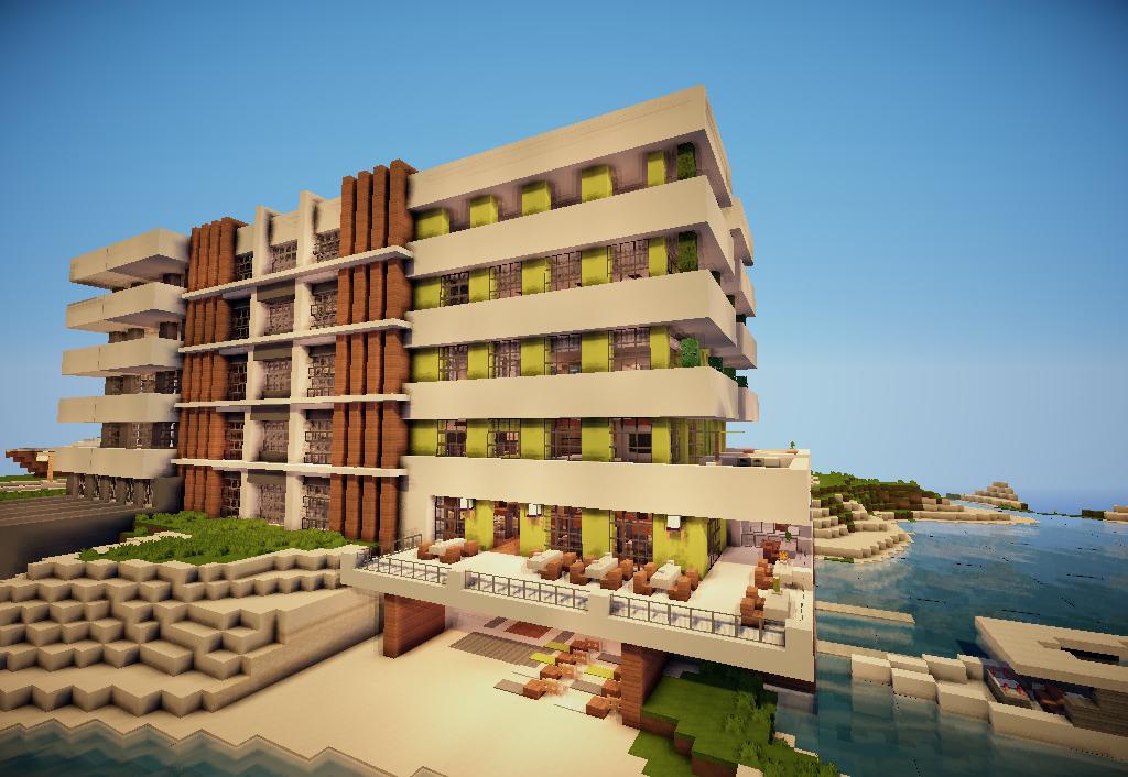 Modern Hotel "Lime Hotel" Minecraft Map