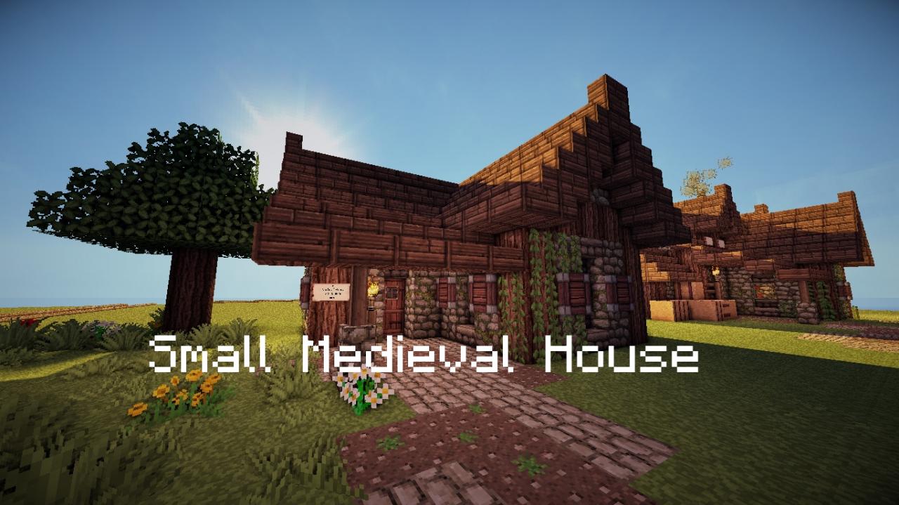 17 Small Medieval House Schematic Minecraft Project