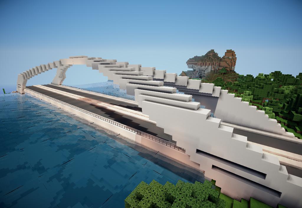 Big arch bridge Minecraft Map