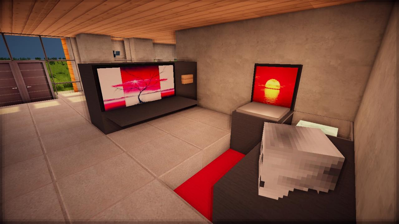 FLAT ROOF, A MINIMILIST MODERN HOUSE BY BENKAVIN Minecraft Map