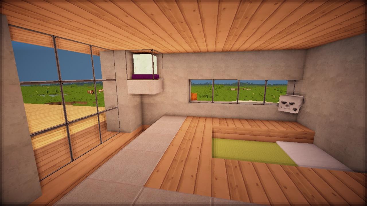 FLAT ROOF, A MINIMILIST MODERN HOUSE BY BENKAVIN Minecraft Map