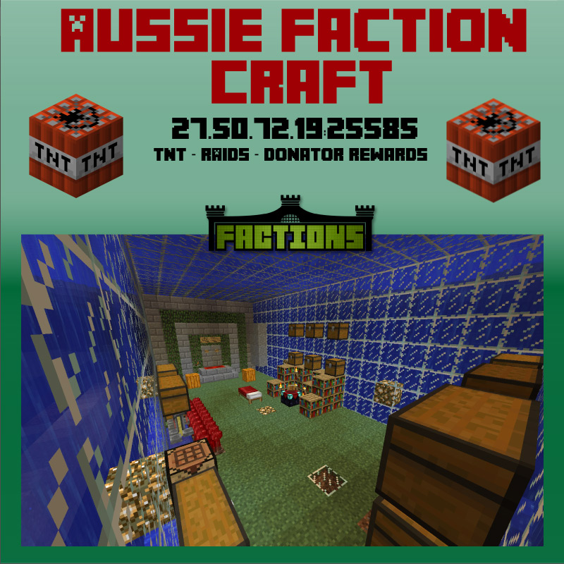 Aussie Faction Craft [PVP] [FACTIONS] Minecraft Server