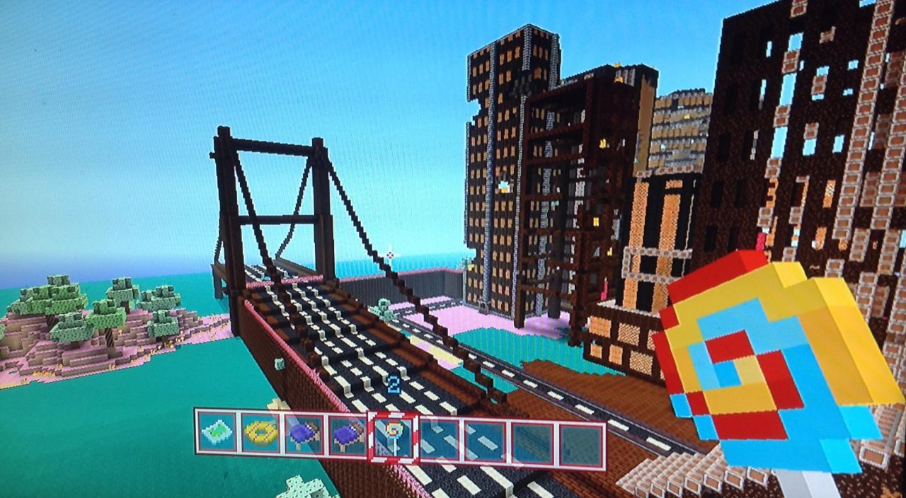 Changed previous city to candy texture pack , colorful ^^ Minecraft Map