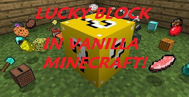 Lucky Block in Vanilla Minecraft! Minecraft Map