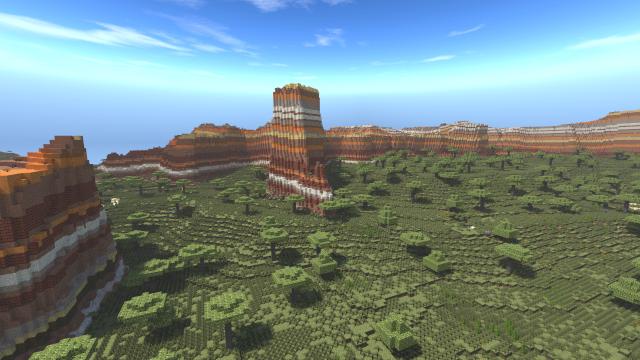 Mesa Savannah Biome [Custom Terrain] -by TylerTimoJ Minecraft Map