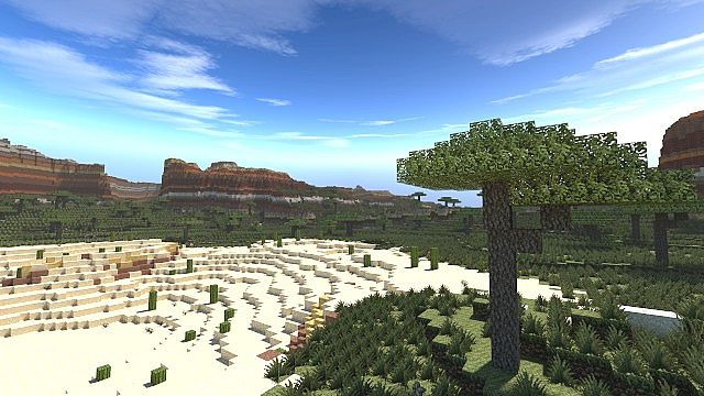 Mesa Savannah Biome [Custom Terrain] -by TylerTimoJ Minecraft Map