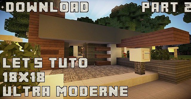 18x18 ultra modern house Minecraft Map