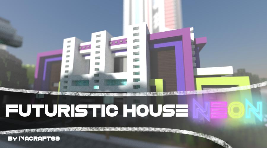 Neon | A Futuristic House Minecraft Map