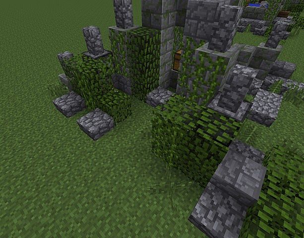 A set of decorative ruins. Minecraft Map