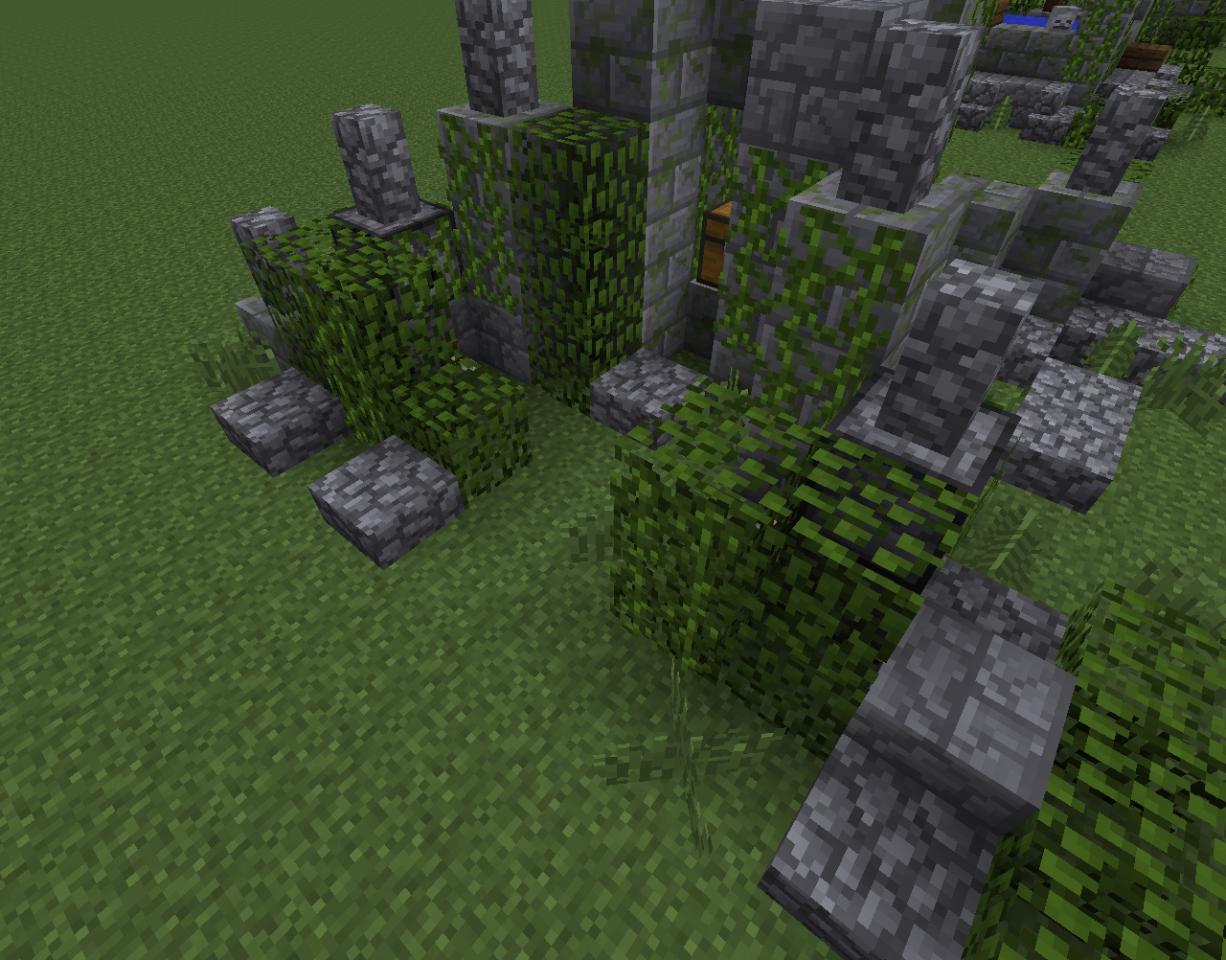 A set of decorative ruins. Minecraft Map