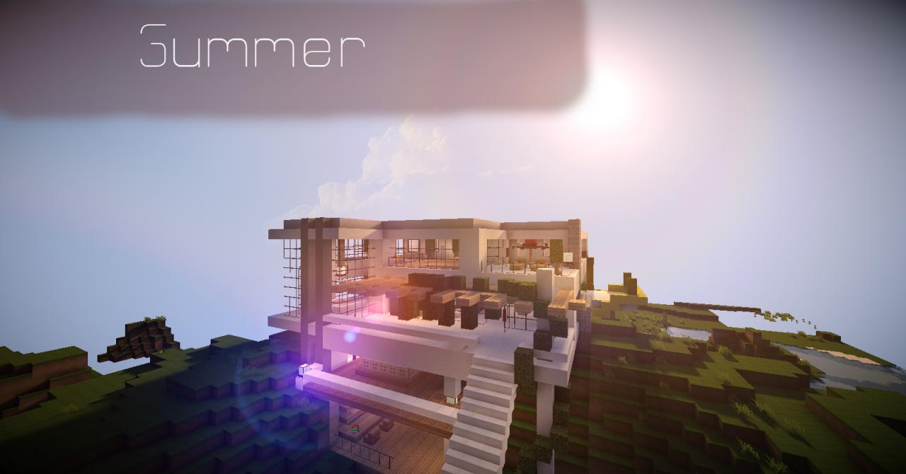 Summer: Modern House Minecraft Map