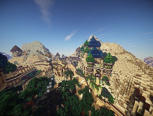 Zah - A Region of Breathtaking Vistas Minecraft Map