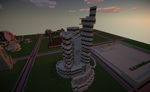 Futuristic tower type thing Minecraft Map
