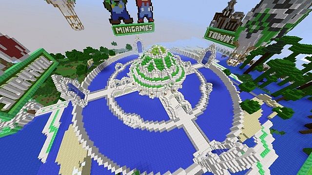 green Fantasy hub - Danton15h Minecraft Map