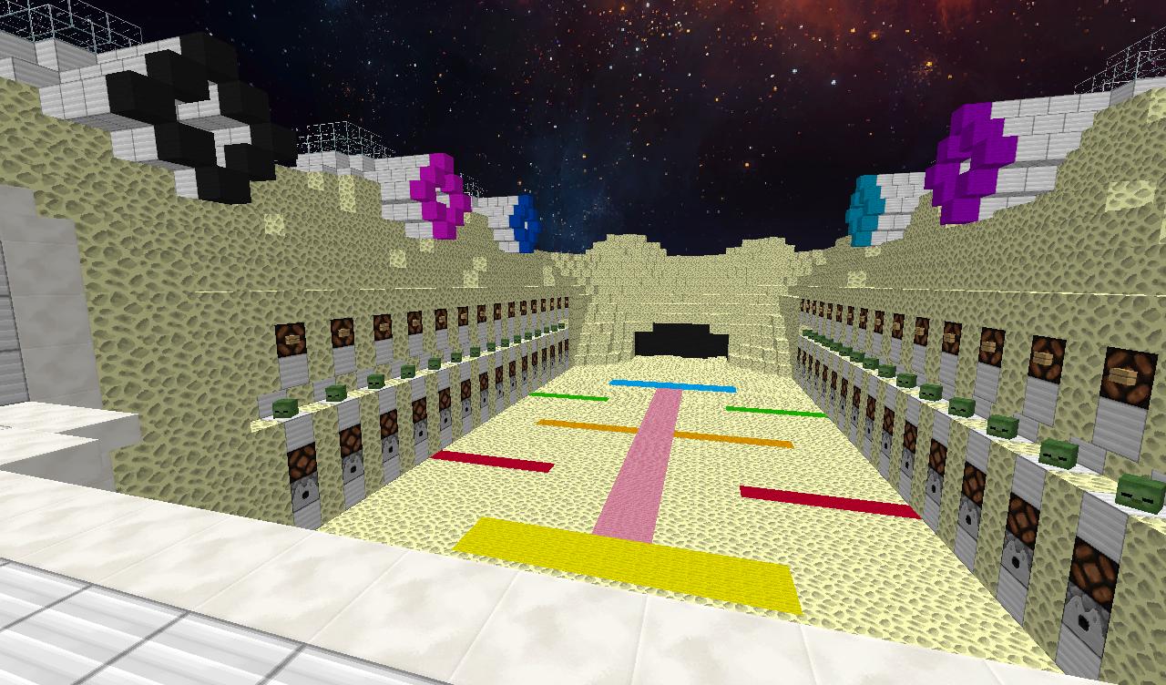 Moon Invasion - Blocks vs. Zombies map Minecraft Map