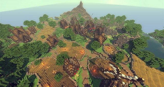 [OLD STUFF] A village next to a ruin City Minecraft Map