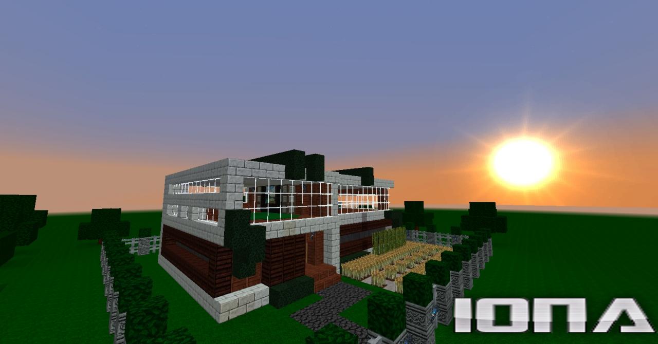 [-Iona-] [Modern House] -10 subs! Minecraft Map