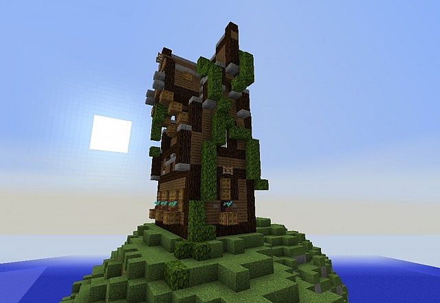 Medieval House on an Island Minecraft Map