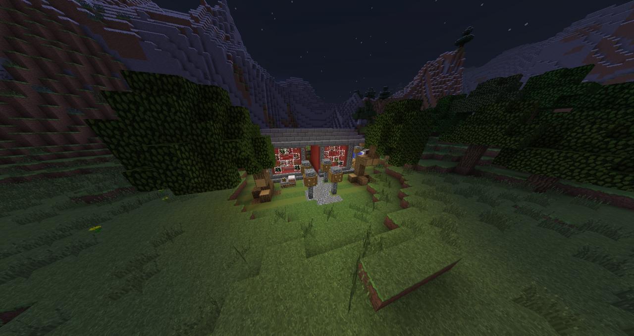 Red Hardened Clay House N1 Minecraft Map