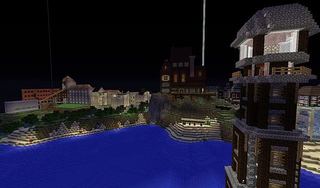 City of different styles Minecraft Map