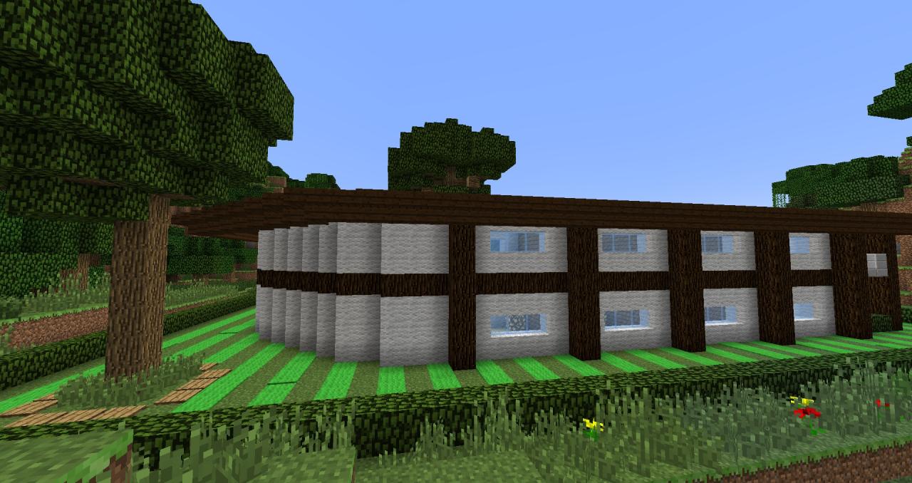 Survivalfriendly motel - modern - simple Minecraft Map