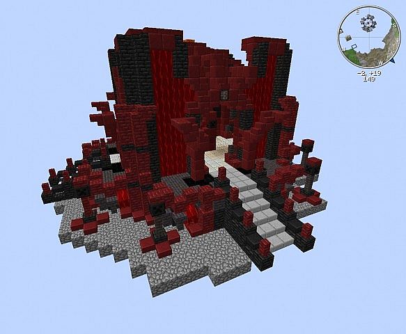 nether portal temple Minecraft Map