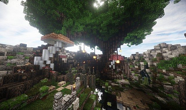 Wood Elf Environmental Build! Minecraft Map