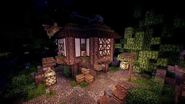 Tudor Style Merchant House Minecraft Map