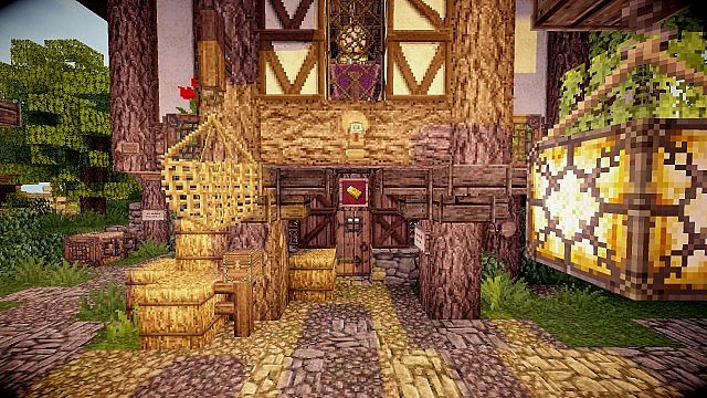 Tudor Style Merchant House Minecraft Map