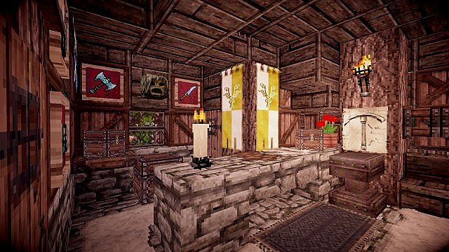 Tudor Style Merchant House Minecraft Map