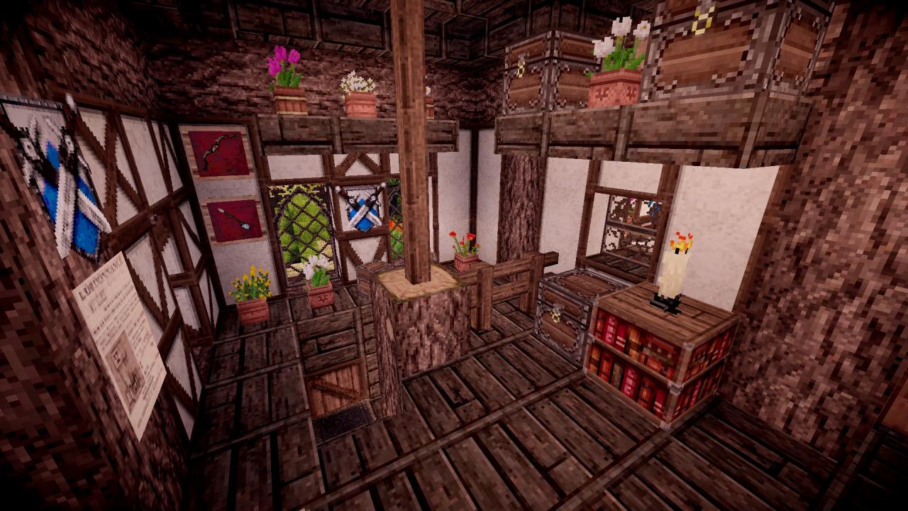 Tudor Style Merchant House Minecraft Map