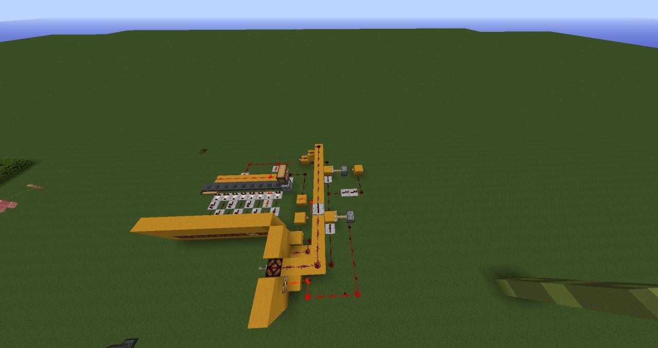 Fully working redstone shift register! Minecraft Map