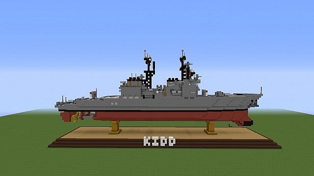 USS Kidd- Destroyer Minecraft Map