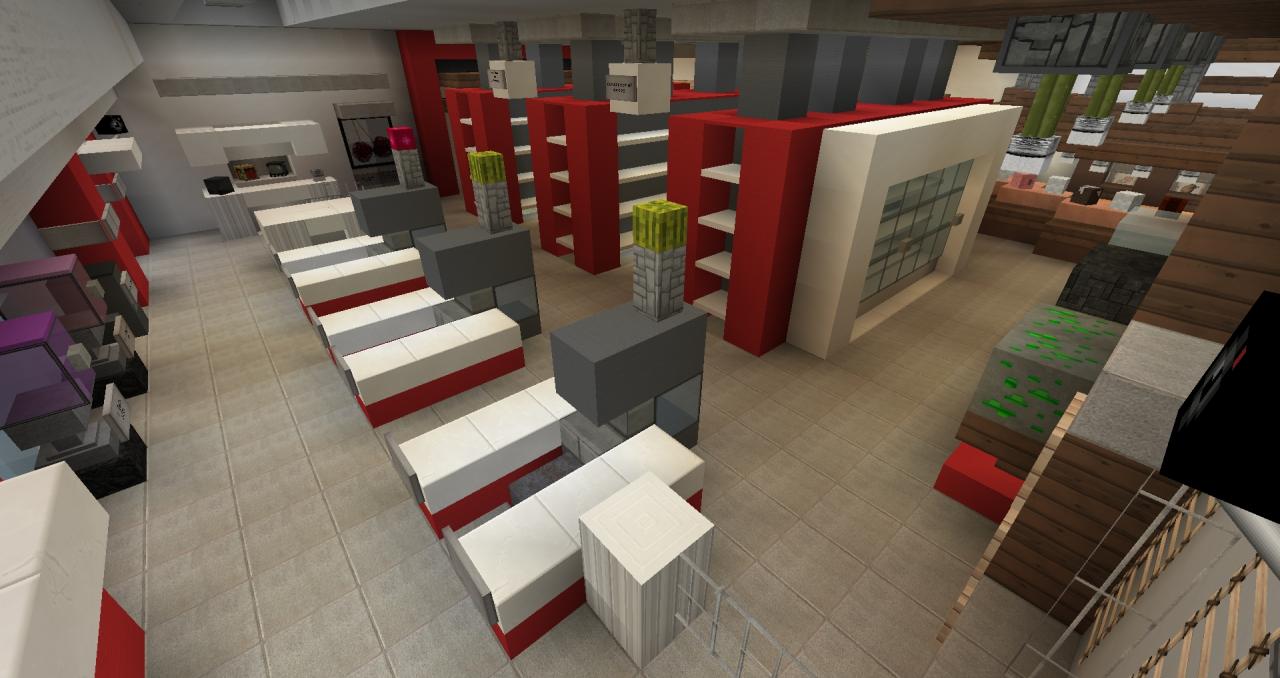 Modern Supermarket / Mini-market Minecraft Map